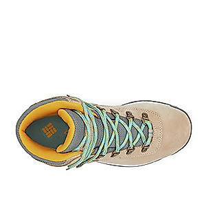 Columbia womens Newton Ridge Plus Waterproof Amped Boot Hiking Shoe, Oxford Tan/Dusty Green, 7 Wide US
