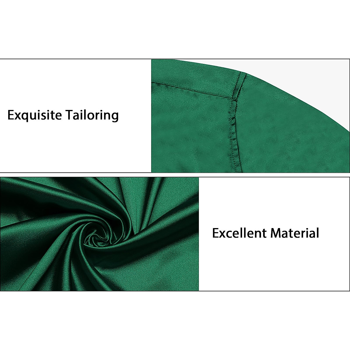 DiBanGu Shiny Green Button Down Dress Shirts for Men Fashion Long Sleeve Wrinkle-Free Emerald Green Shirts Dance Prom Shirts