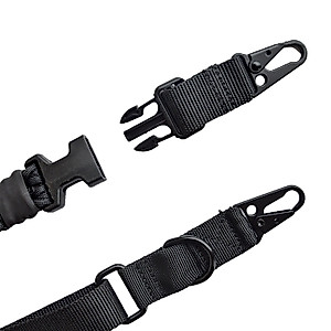 LANHE TACTICAL 550 Paracord 2 Point Rifle Sling with Shoulder Pad, Adjustable Two Point Gun Strap