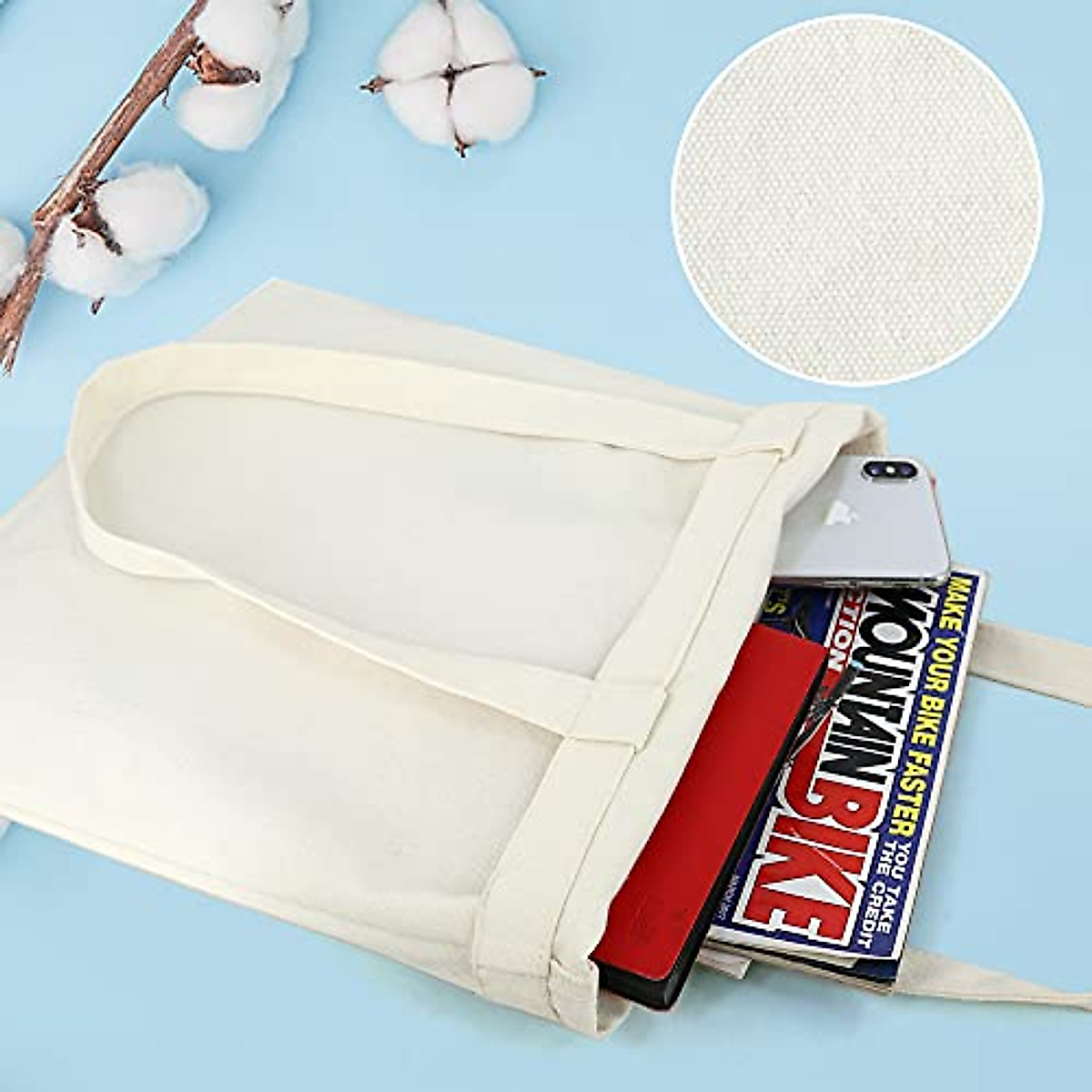 BeeGreen Canvas Tote Bag 12OZ Cute Bees & Canvas Tote Bag for Women with Zipper Pocket Personalized Gifts Embroidery Monogram Tote 13OZ Intial Tote Beach Bag