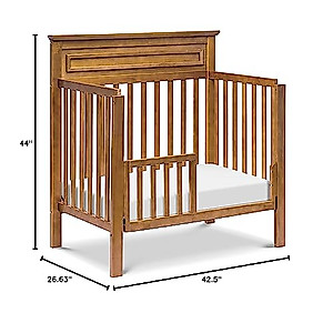 DaVinci Autumn 4-in-1 Convertible Mini Crib in Chestnut, Greenguard Gold Certified