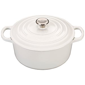 Le Creuset Enameled Cast Iron Signature Round Dutch Oven, 3.5 qt. , White