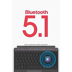 Inateck Surface Go Keyboard, Bluetooth 5.1, 7-Color Backlight, Compatible with Surface Go 4(2023), Surface Go 3(2021), Go 2 (2020), Surface Go 1(2018), KB02009 Black