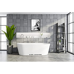 Funny Bathroom Decor Giraffe Animals Bathtub Poster–Unframed (12 x 16 Inch)– Bathroom Wall Decor, Black and White Bathroom Decor, Giraffe Wall Art Photo Pics Poster Funny Bathroom Modern Cute Chic Cool Unique Bathroom Sign