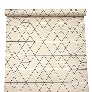 Yifely Geometry Shelving Paper Self-Adhesive Drawer Liner Waterproof Covering Shelf Dividers Entry Tables 17.7 Inch by 9.8 Feet