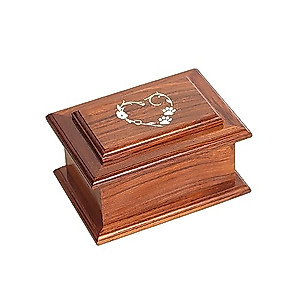 SUPER QUALITY HANDICRAFTS INDIA Rosewood Urns For Pet Ashes | Handmade Urns | Burial Urns | Funeral Urns | Handmade Urns | Decorative Urns | Wood Cremation Urns For Cat and Dog Ashes