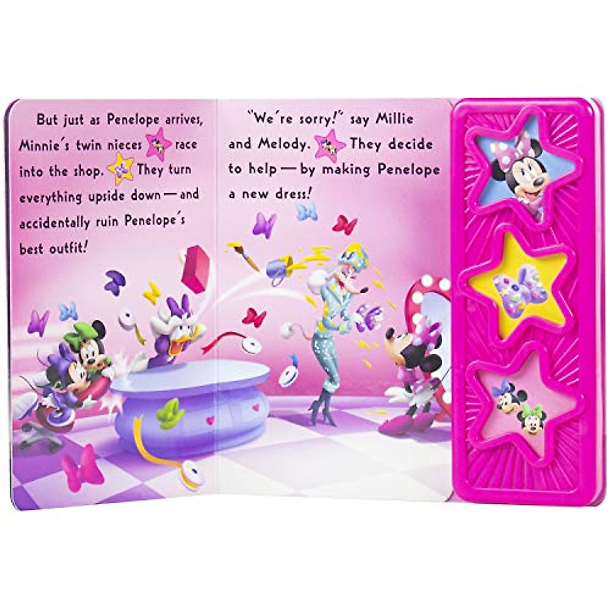 Disney - Minnie's Big Day 3-Button Star Sound Book - Play-a-Sound - PI Kids