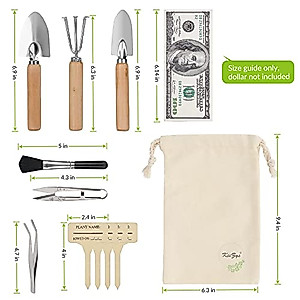 Indoor Garden Tools for Gardening - KiiZYS 12-Piece Small Gardening Tools Set - Indoor Gardening Gifts for Women - Mini Gardening Hand Tools