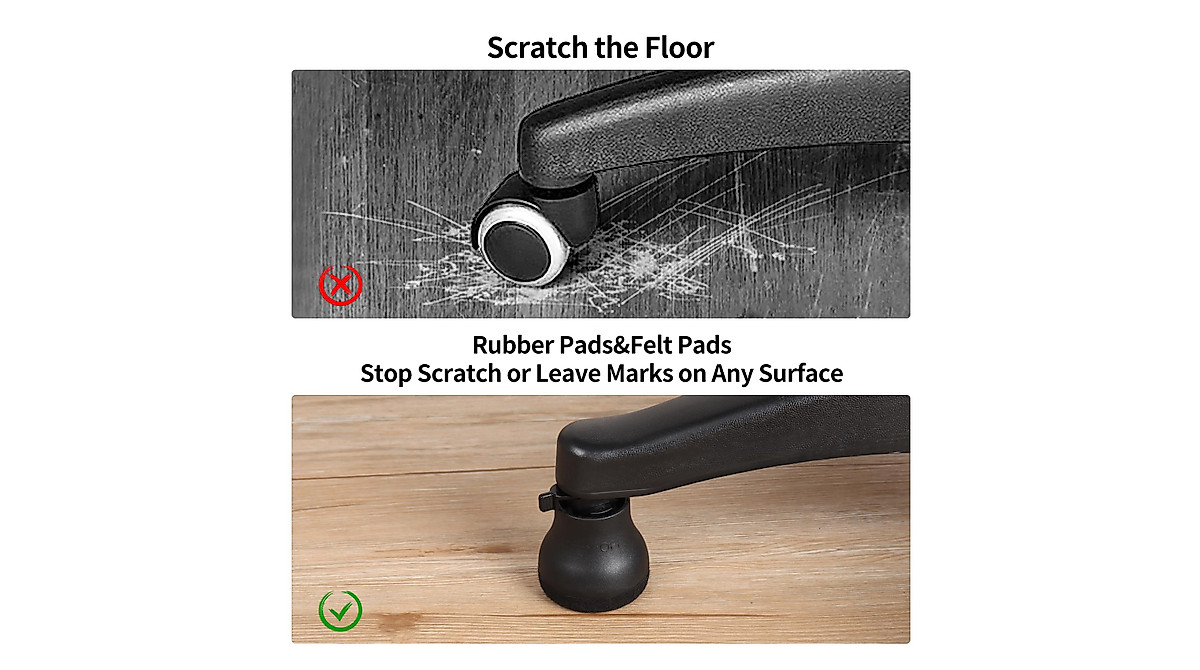 Bell Glides Office Chair Wheels for Hardwood Floors