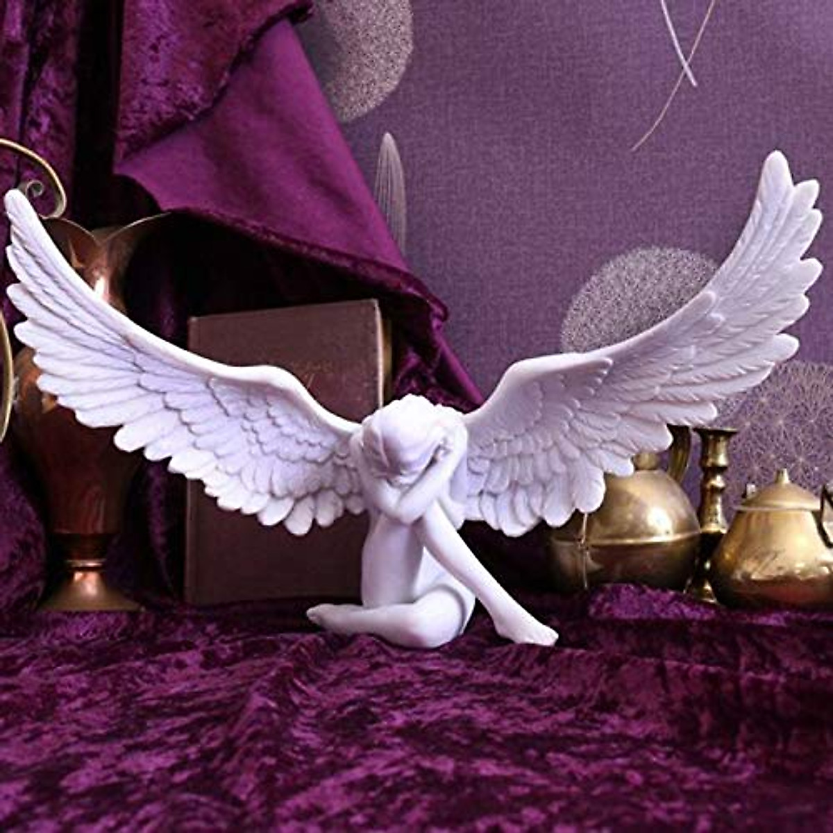 WYBF Angel Fairies Sympathy Figurine Resin Ornament for Garden Home Art Decoration Accessories
