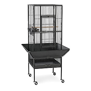 Prevue Pet Products 3351BLK Park Plaza Bird Cage, Black Hammertone, Small