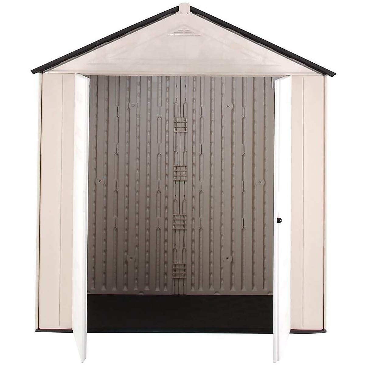 Rubbermaid 1862705 Shed, 7'x3.5', Tan/White