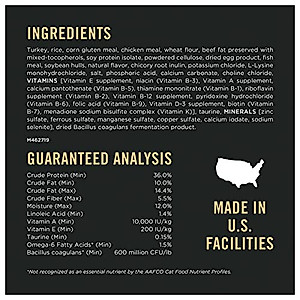 Purina Pro Plan Hairball Management, Indoor Cat Food, Turkey and Rice Formula - 7 lb. Bag