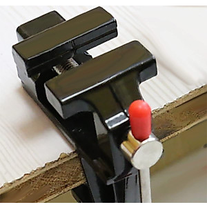 Mini Table Clamp, Small Bench Vice for Jewelers Hobby Clamps Craft Repair Tool Portable Work Bench Vise (mini) (BLACK, MINI 1.4 INCH)