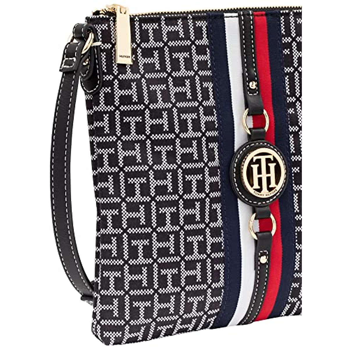 Tommy Hilfiger Jaden Plus Crossbody, Black/White