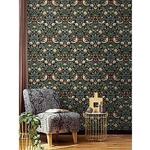 NextWall Aves Garden Peel and Stick Wallpaper (Ebony)
