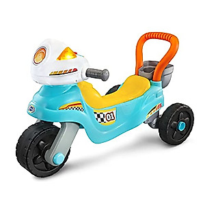 VTech 3-in-1 Step and Roll Motorbike (Frustration Free Packaging), Teal, Large