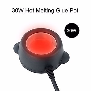 Hair Extensions Glue And Pot 30W Mini Hot Pot Melting Glue Pot Glue Stove Diy Hair Extension Repair Tools Us Plug