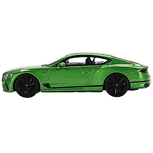 2022 Bentley Continental GT Speed Apple Green Met. Limited Edition to 1200 Pieces Worldwide 1/64 Diecast Model Car by True Scale Miniatures MGT00473