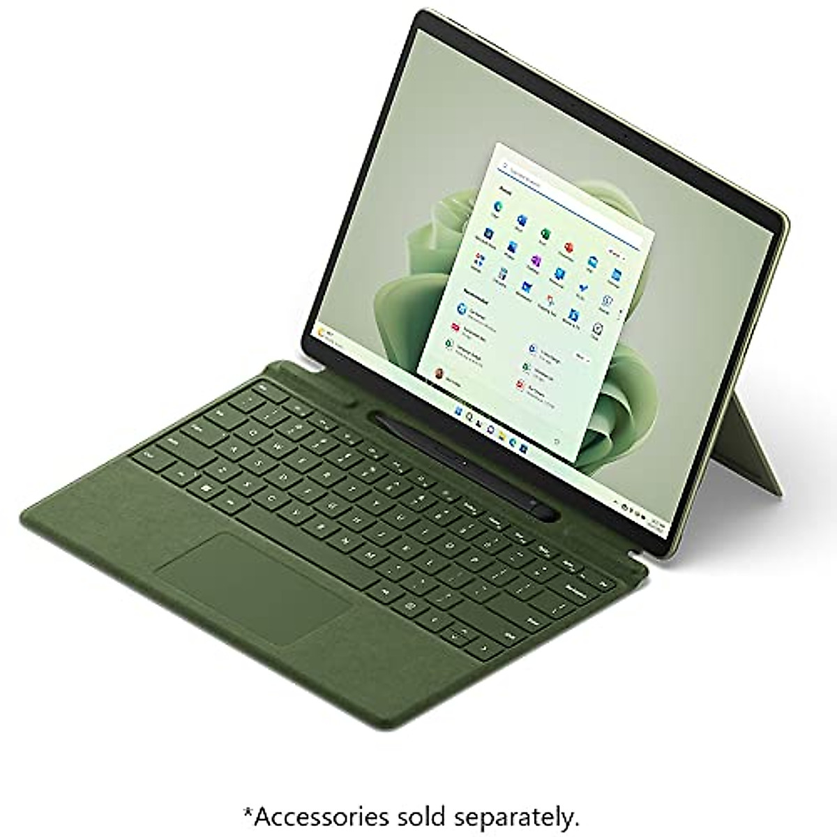 Microsoft QIL-00052 Surface Pro 9 13" Touch Tablet, Intel i7, 16GB/256GB, Forest Bundle Surface Dock 2 and 1 YR CPS Enhanced Protection Pack