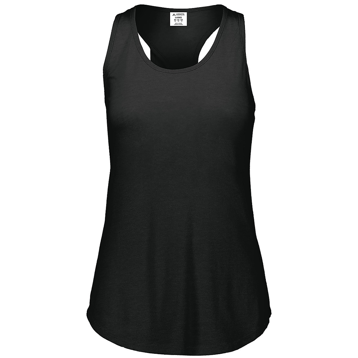 Augusta Sportswear Womens Lux Tri-blend Tank, Black Heather, 2XL