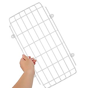 INOOMP Exit Sign Protective Cage,Wire Guard for Exit Sign Exit Sign Damage Stopper Metal Wire Guard Protective Coated Steel Wire Guard Wall Mounted Emergency Signal Protective