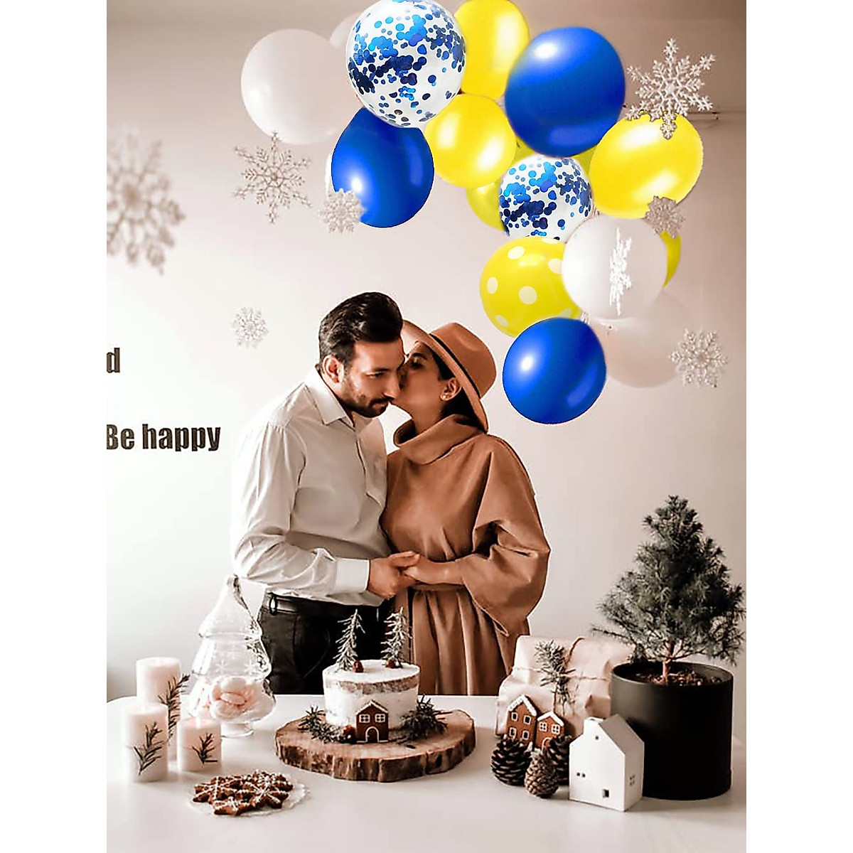 Royal Blue Yellow White Balloon Garland Arch Kit, 126PCS Blue Yellow Foil Balloons and Navy Blue Confetti Latex Balloons for Graduation Birthday Party Baby Shower Anniversary Classroom Decoration