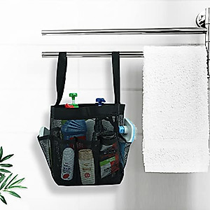 Ynport Mesh Shower Caddy for College Dorm Room Hanging Portable Shower Tote Bag Large Toiletry Bag Bathroom Accessories Basket
