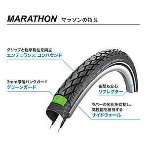 SCHWALBE Marathon GG RLX Wire Bead Tire (700X38)