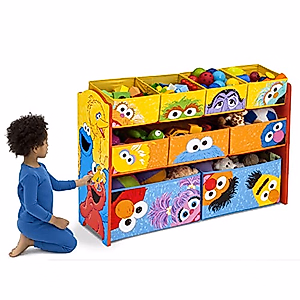 Delta Children Deluxe Multi Bin Organizer, Sesame Street