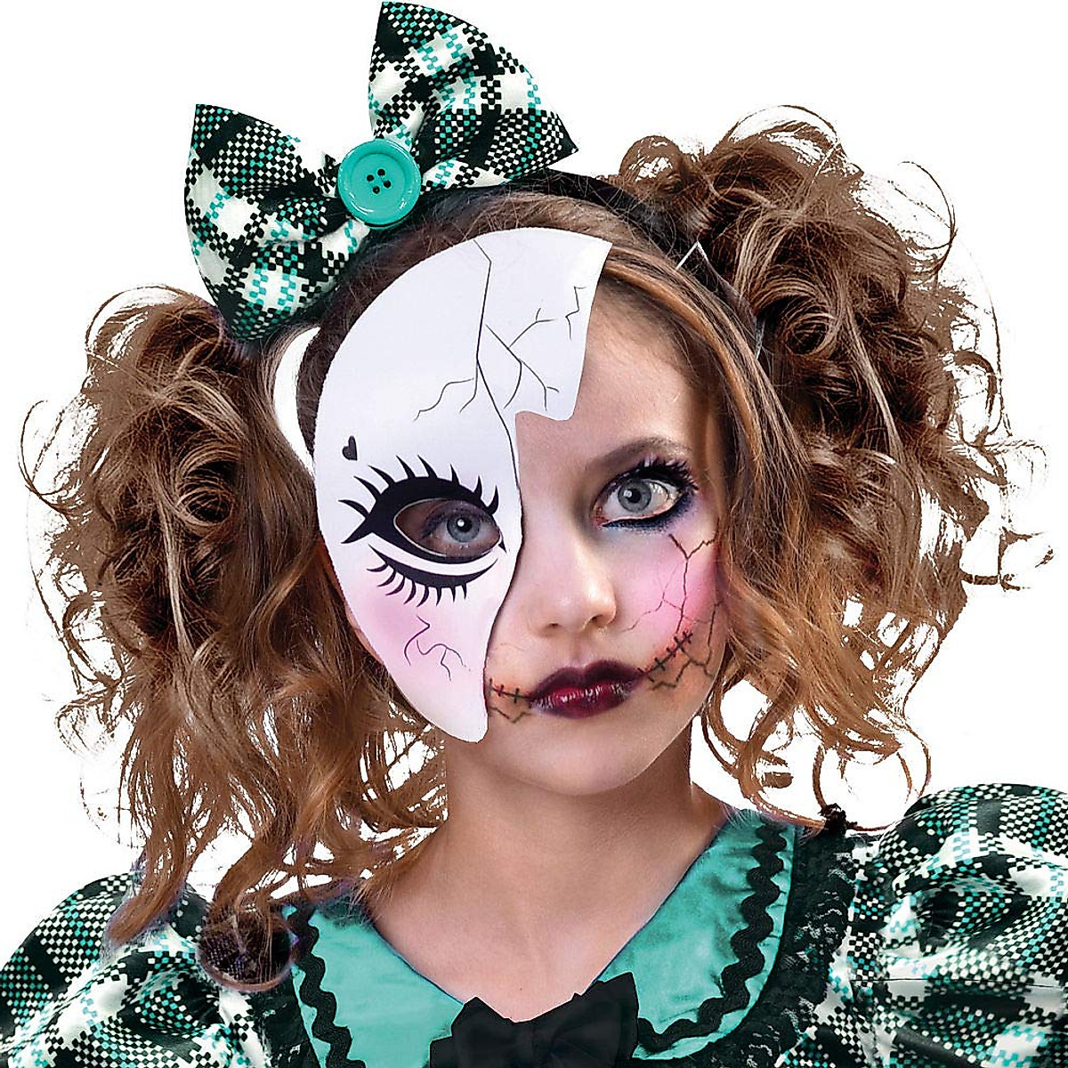 Amscan Dark Doll Costume Set For Girls - Large (12-14) - Multicolor Spooky Costume Design, Perfect For Hauntingly Fun Parties & More - 1 Set