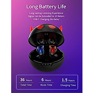 Tiny Bluetooth Earbuds,Kids Wireless Ear Bud with Cute Charging Case, Waterproof Stereo TWS Wireless Earphone with Micphone for Workout Sport,Bluetooth 5.0 Headphones for iPhone and Android as Gift