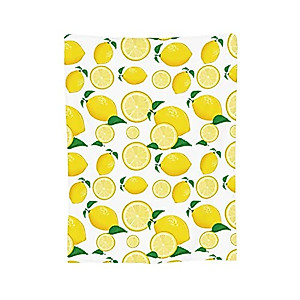 Yamegoun Lemon Throw Blankets Premium Micro Fleece Blanket for Bed Couch Living Room Unisex Lightweight for Adults or Boys Girls 60 X 50 Inches