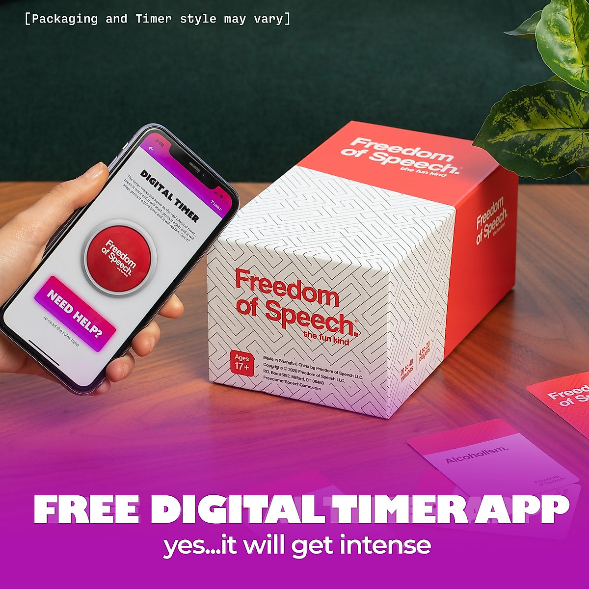 QUOKKA Freedom of Speech Card Board Game - Adult Edition - Fast-Paced | Guess The Word | Easy to Play - Party Game for Game Night