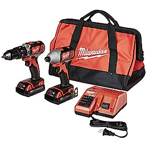Milwaukee 2697-22CT M18 18-Volt Lithium-Ion Cordless Hammer Drill/Impact Driver Combo Kit