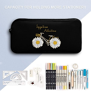 Daisy Bicycle Pencil Case Pencil Pouch Coin Pouch Cosmetic Bag Office Stationery Organizer