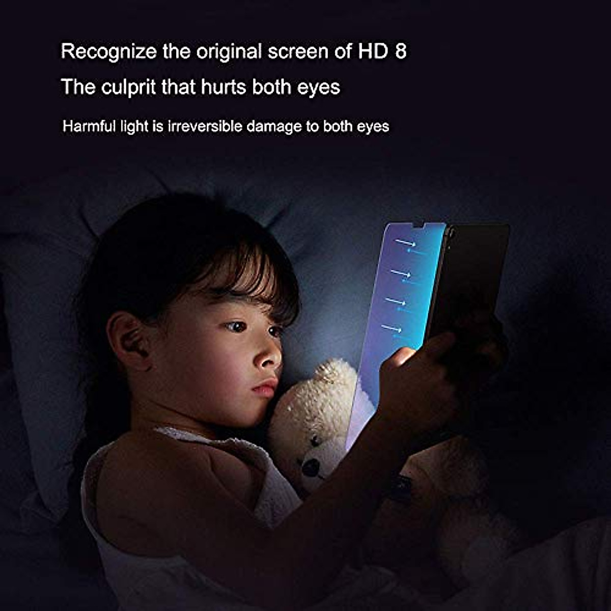 Fire HD 8 screen protector,Anti Blue Light Screen Protector for All-new Fire HD 8/HD 8 Plus/HD 8 Kids Tablet 8 Inch (10th Generation,2020 Release),High Definition/Scratch Resistant/Easy Installation