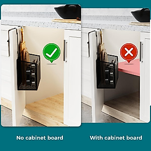 2 Pack Cabinet Door Organizer with Double Towel Bars Over The Cabinet Door Organizer Kitchen Cabinet Organizers and Storage Cutting Board Holder Suitable for Cabinet Doors Less Than 0.98 Inch Thick