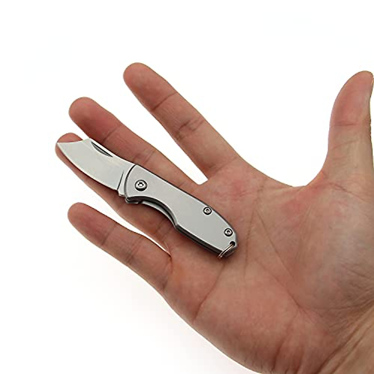 BYKCO Keychain Folding Knife, Small Compact Minimalist Pocket Knife for Women, Men, Camping Hiking Fishing Outdoor