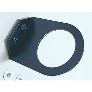 Set of Two Wall Mounted Wine Bottle Holders, Single Wine Rack (Build Your own) (Brushed Stainless)