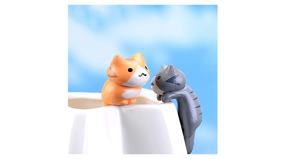 Miniature Lucky Cat DIY Figurines Pack – Playful Decor for Gardens & More