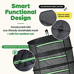 Active Gear Guy Mesh Drying Rack Dehydrator with 8 Stacked Trays. Includes Straight Blade and Curved Blade Pruning Shears.