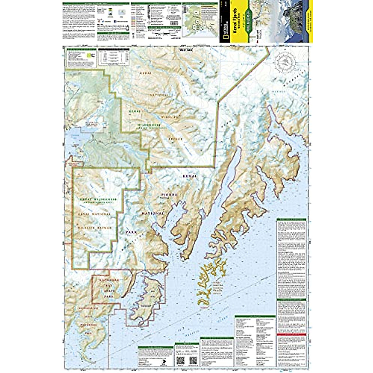 Kenai Fjords National Park Map (National Geographic Trails Illustrated Map, 231)