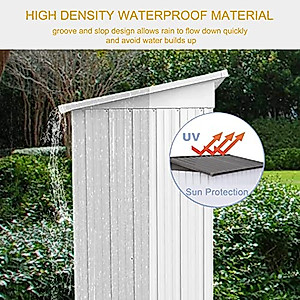 6x4 FT Outdoor Storage Bike Shed,Lockable Double Doors Metal Shed with Vents and Galvanized Steel,Outdoor Shed Tool Shed for Garden,Backyard,Lawn Mower,No Floor