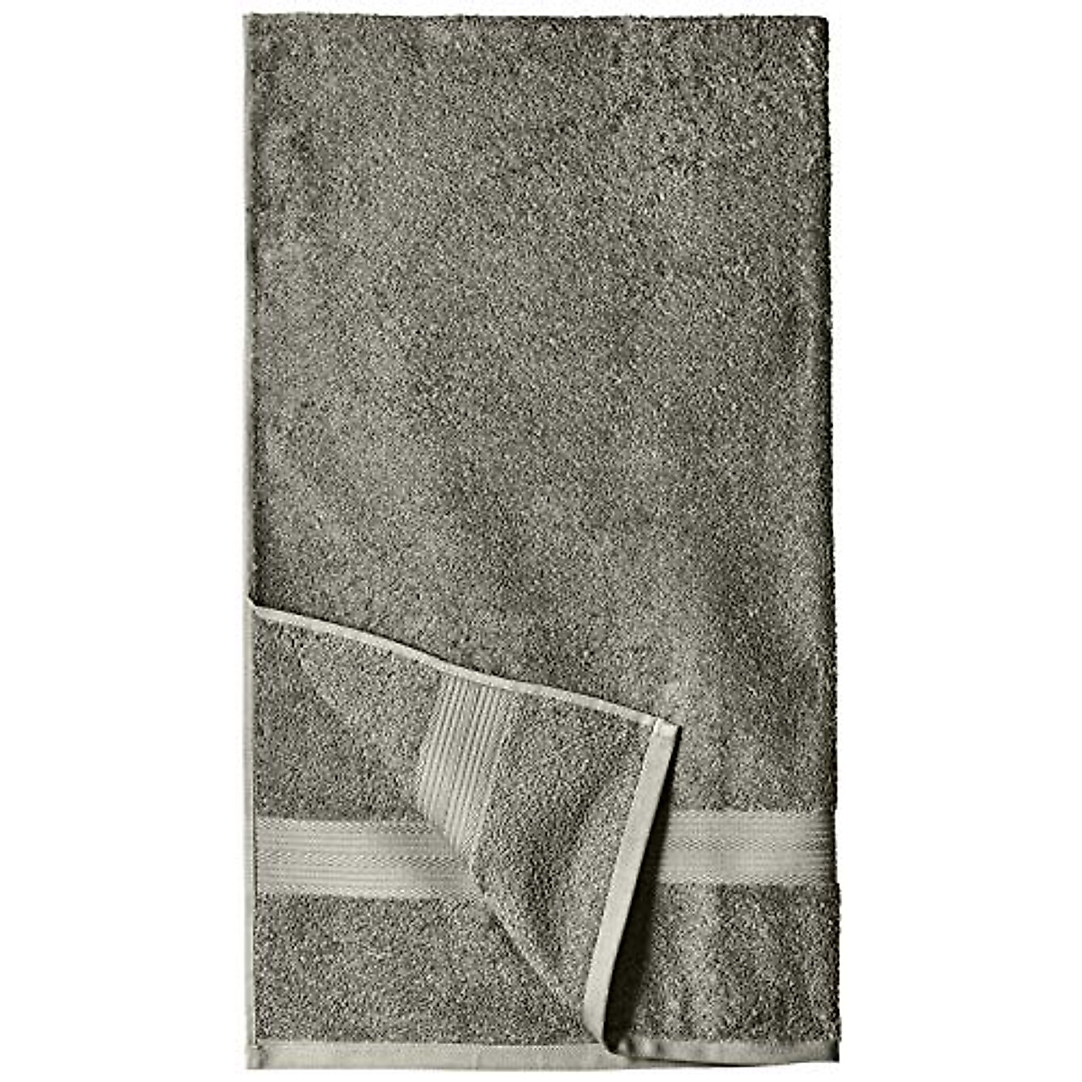 Amazon Basics Fade-Resistant Cotton Bath Towel - 4-Pack, Gray