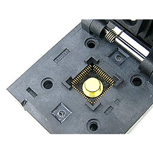 QFN56 Clamshell Programming Adapter Socket/Burning Socket/IC Test Socket QFN-56BT-0.5-01, 56-Pin, 0.5mm Pitch, IC Test Burn-in Socket, Applied to QFN56, MLP56, MLF56 Packages.