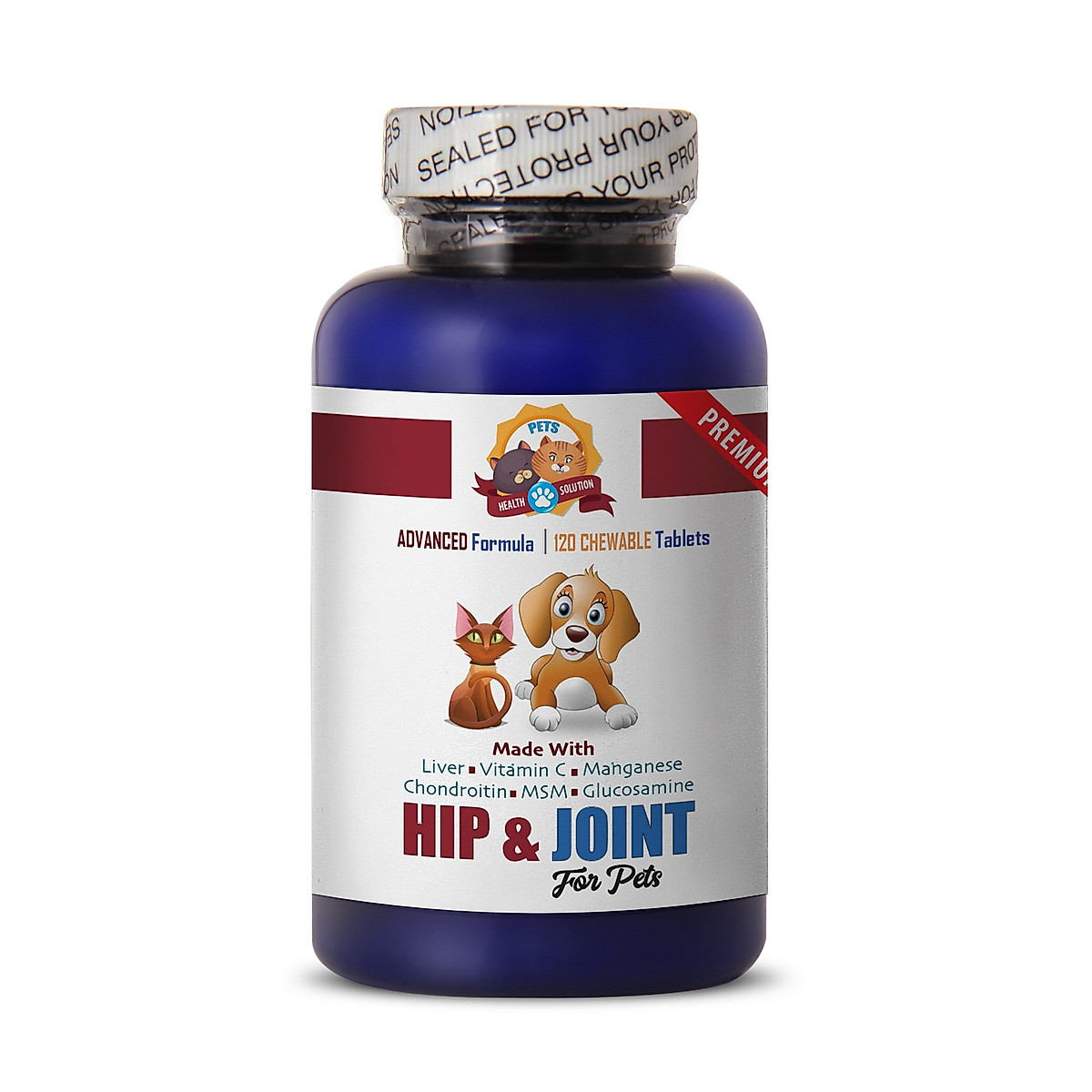 Hip and Joint Supplements - Hip and Joint Health for Pets - Dogs and Cats - Premium - Treats - Dog glucosamine Treats - 120 Chews (1 Bottle)