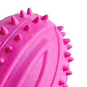 JOROBURO Pet Rugby Balls, Bite Resistant Teeth Grinding TPR Material Interactive Dog Chewing Toy, Anxiety Relief Durable Dog Rugby Ball Toy for Puppy Small Medium Large Dogs