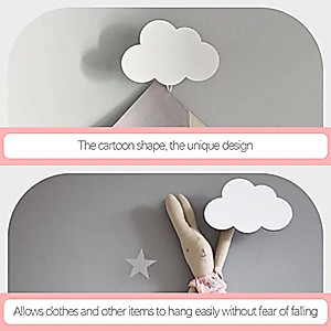 Cabilock 4pcs Hanger Hooks Cloud Wall Hanger Bathroom Wall Hooks Magnetic Goose Cloud Hook Wall Storage Shelf Decoration Hat Wooden Decor Wooden Wall Hooks Child Wall Hanging Key Cabinet
