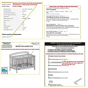 Sprite Science Baby Bed Crib Screws and Bolts Hardware Kit 16mm 20mm 30mm 40mm 45mm 50mm 55mm 70mm 75mm 85mm Bolts Barrel Nuts for Furniture Bunk Cot Crib Bed